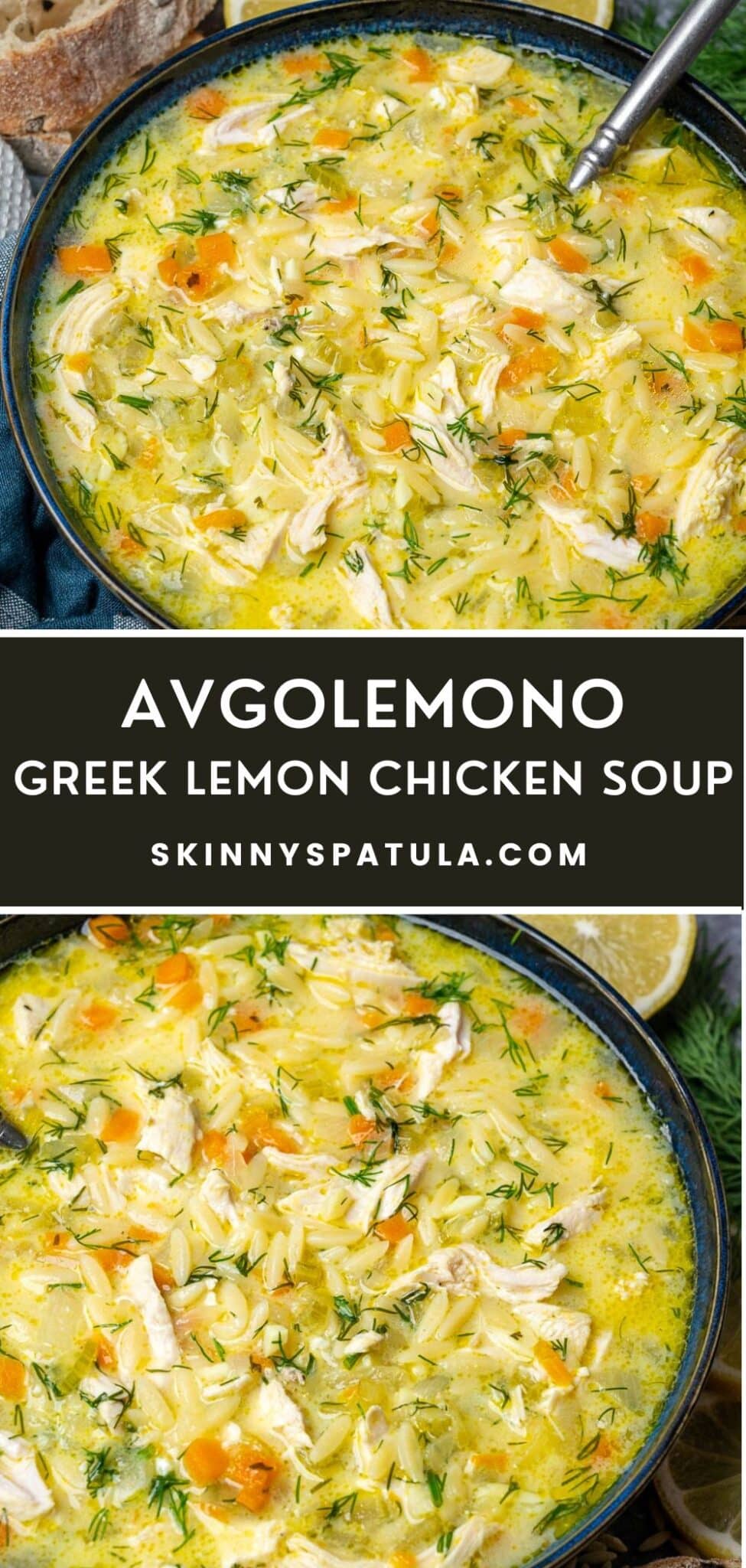 Avgolemono — Greek Lemon Chicken Soup – Skinny Spatula