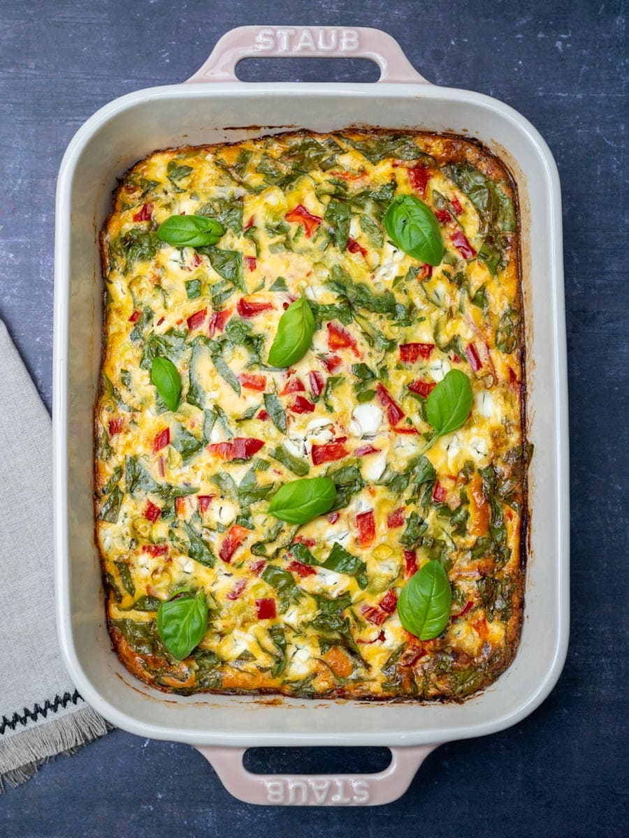 High Protein Breakfast Casserole – Skinny Spatula